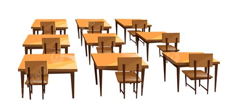 Vector Flat School Desk Vector Flat Desk Png And Vector With