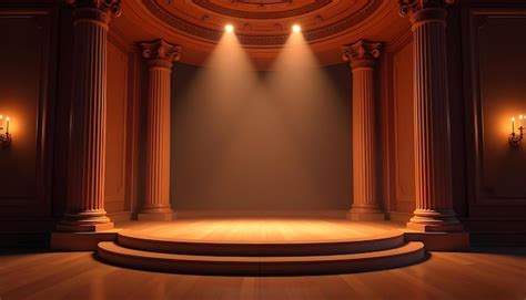 Elegant Stage Illumination Premium Ai Generated Image