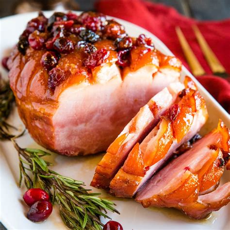 Easy Cranberry Maple Glazed Ham Christmas Ham The Busy Baker