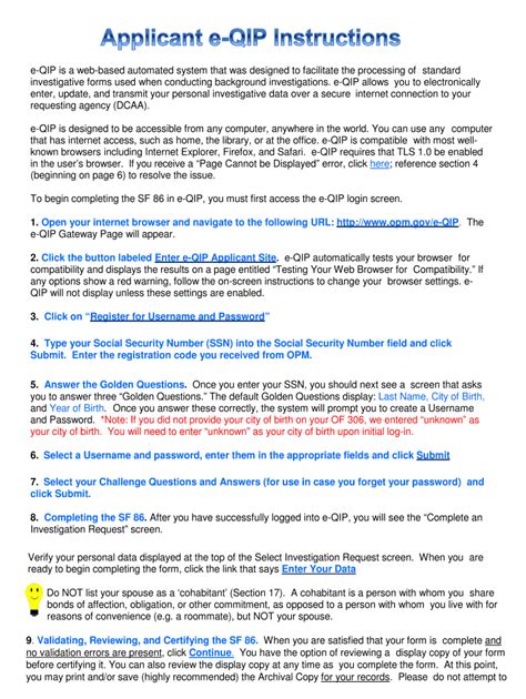 Fillable Online E Qip National Background Investigations Bureau Fax Email Print Pdffiller