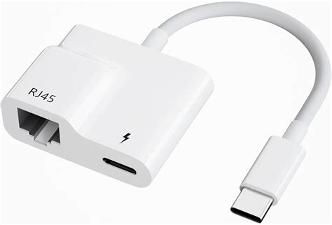 Uwecan Usb C To Ethernet Adapter 2 In 1 Usb C To Rj45