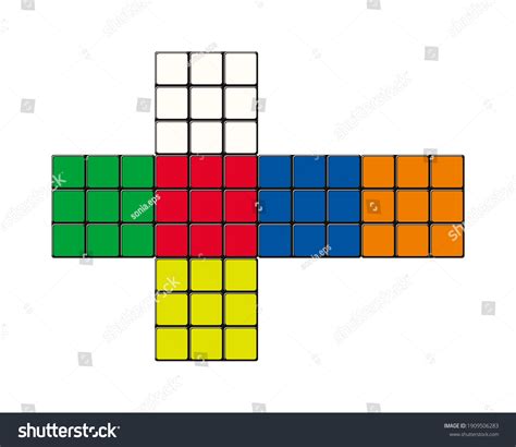 Current Colour Scheme Rubiks Cube Isolated Stock Vector Royalty Free Current Colour Scheme Rubiks Cube Isolated Stock Vector Royalty Free