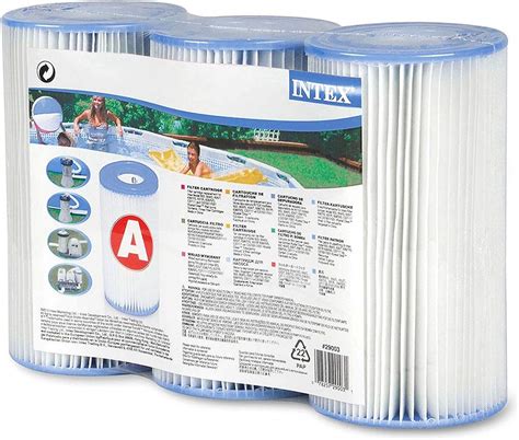 Intex Swimming Pool Easy Set Type A Replacement Filter Pump Cartridge Pack Amazon In Toys
