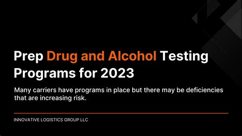 Prep Drug And Alcohol Testing Programs For 2023