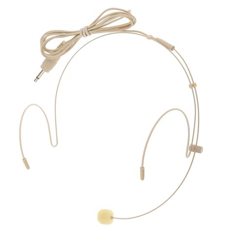 Professional Ear Hook Wired Headset Headworn Skin Color 35mm