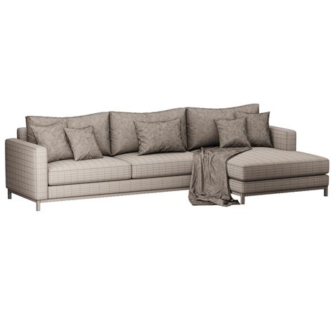Greyson Chaise Sectional 3d Model Buy Download 3dbrute