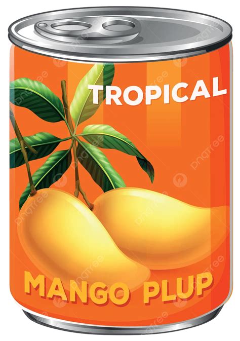 A Tin Of Mango Plup Preserved Clip Art Pulp Vector Preserved Clip Art Pulp Png And Vector
