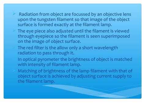 Mmm Optical Pyrometer Ppt
