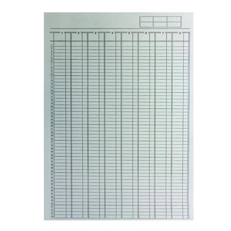Q Connect 8 Column Analysis Pad A4 Kf01082 Payslips Direct