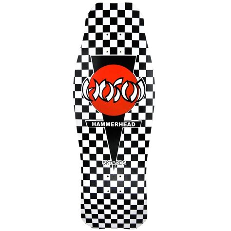 Hosoi Og Hammerhead Checker Reissue Black White Skateboard Deck
