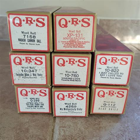 Player Piano Rolls Etsy