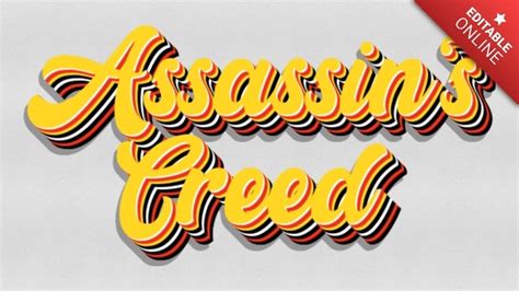Assassins Creed Text Effect Generator
