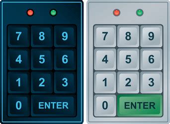 Alarm Keypad Vector Images Over 1000