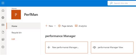 Employee Performance Manager Sharepoint