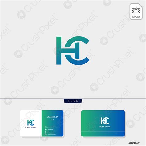 Premium Initial Ch Hc C Or H Creative Logo Template Stock Vector 829962 Crushpixel