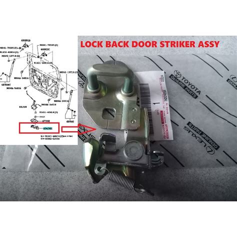 Lock Back Door Striker Assy Bottom Agya Ayla Wigo Axia Xenia Avanza Shopee Philippines
