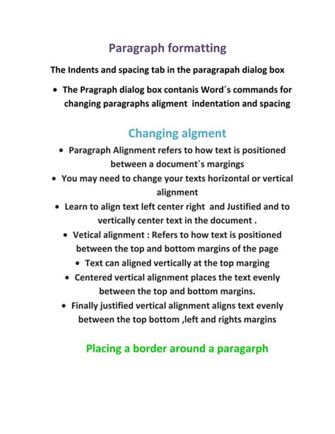 Paragraph Formatting Raquel Zubieta Rubio Pdf