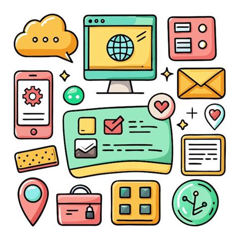 User Interface Icons Set Vector Art Premium Ai Generated Vector