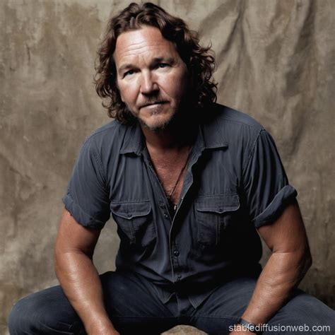 Eddie Vedder Portrait Stable Diffusion Online