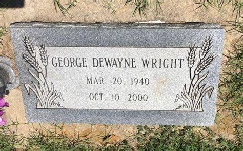 George Dewayne Wright 1940 2000 Find A Grave Memorial