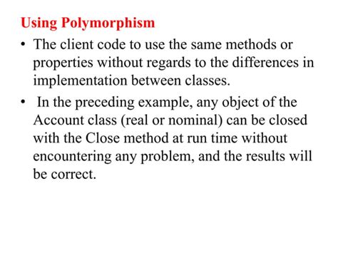 Inheritance And Polymorphism Pptx