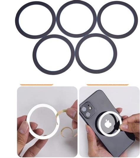 Universele Magsafe Magneet Platen Set 5 Stuks Voor Draadloze Opladers Magneet Bol