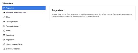 page view trigger piwik pro help center