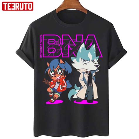 Animerch Bna Chibi Design Characters Unisex T Shirt Teeruto
