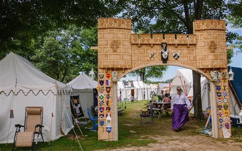 Of The The Many Decorated Gates That Serve As An Entrance To A Camp