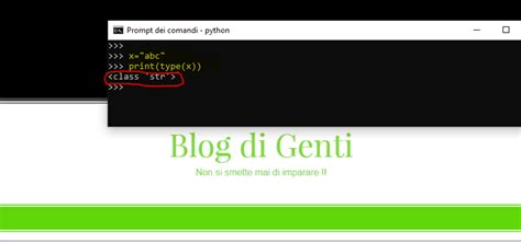 str python blog di genti
