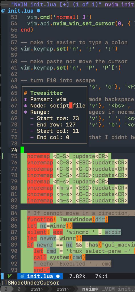 tsnodeundercursor s popup has a weird red highlighed underline char