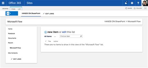 Connect External Services To SharePoint Using Microsoft Flow HANDS ON SharePoint