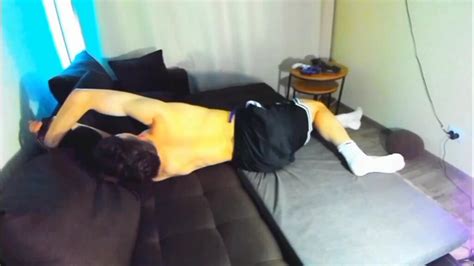 Lean Muscular Guy Bed Tied