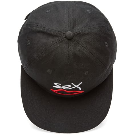 Sex Skateboards Logo 6 Panel Cap Black