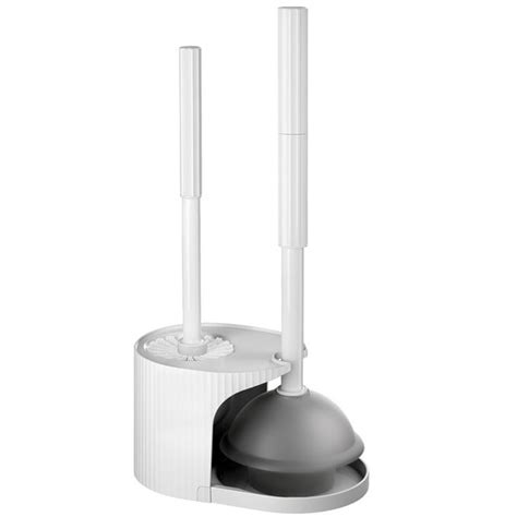 Propuri 2 In 1 Toilet Plunger And Brush Set，extended Handle Plunger