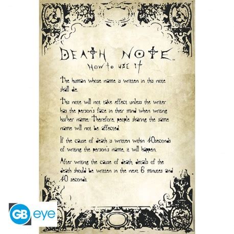 Death Note Instructions