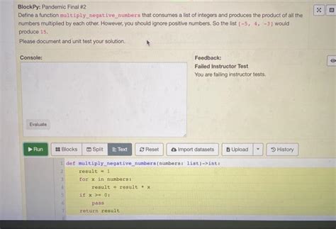 Solved X BlockPy Pandemic Final Define A Function Chegg