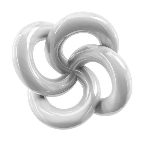 Loop Of Glass Isolated On White Background Premium Ai Generated Image