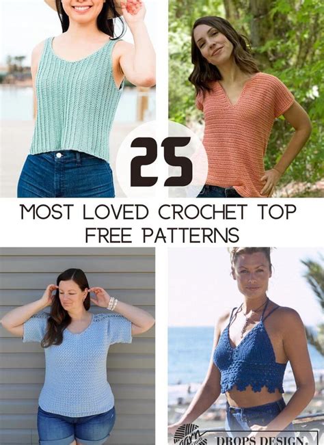 Free Crochet Patterns For Women Tops