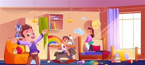 Cartoon Messy Closet