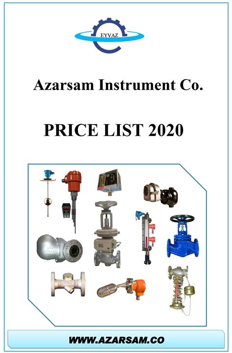 Price List For Eyvaz Products Industrial Production Company Azarsam Eyvaz