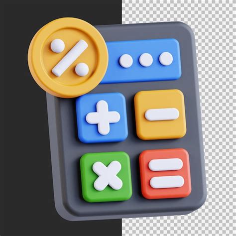 Premium Psd Tax Calculation 3d Graphic Illustration