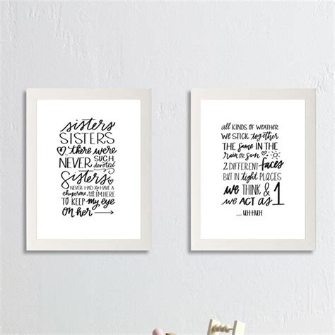 Sisters Sisters There Were Never Such Devoted Sisters Etsy