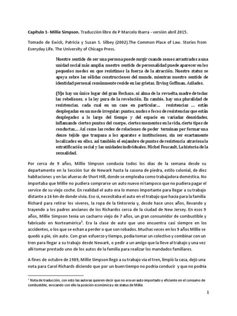 La Historia De Millie Simpson Pdf Testimonio Juez