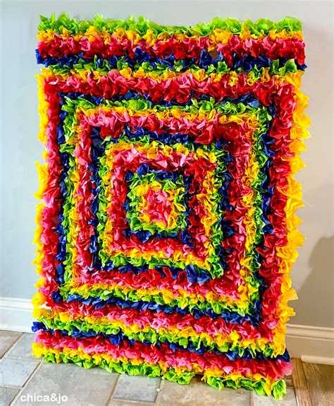 Colorful Tissue Paper Photo Backdrop Chica And Jo