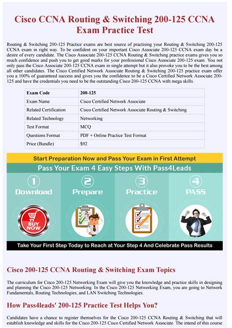 Cisco 200 125 Networking Exam Practice Questions By Pass4leads Issuu