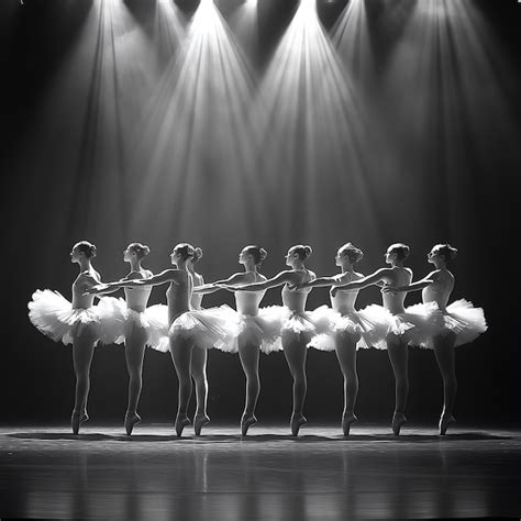 A Group Of Female Dancers Are On Stage With One Of Them Wearing A Tutu