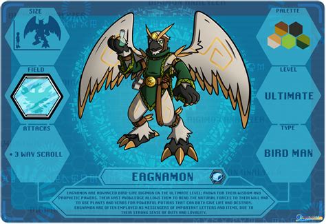 Digimon Vd Eagnamon Digidex By Strikeyoko On Deviantart