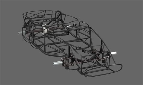 3d Model Chassis Frame Ferrari 250 Tr Testa Rossa Vr Ar Low