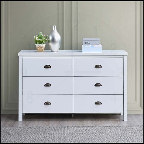 Gracie Oaks Modern 6 Drawer Dresser With Interlock Feature For Bedroom